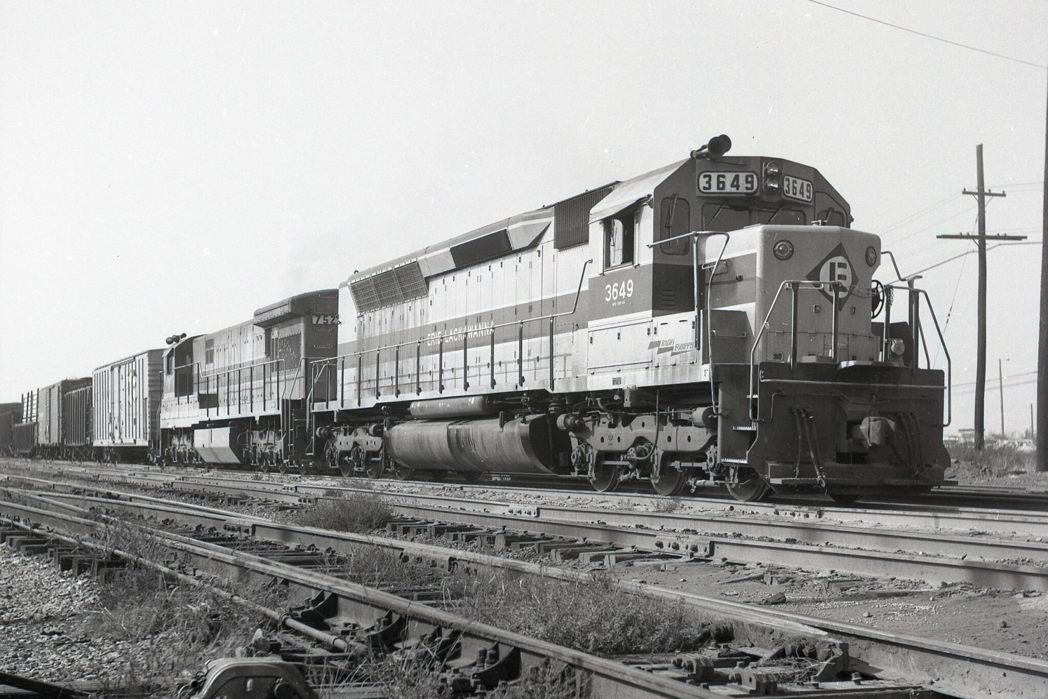 NRHS Erie Lackawanna Marion Ohio SDP45 3649 1970 Elmer Kremkow | National Railway Historical ...