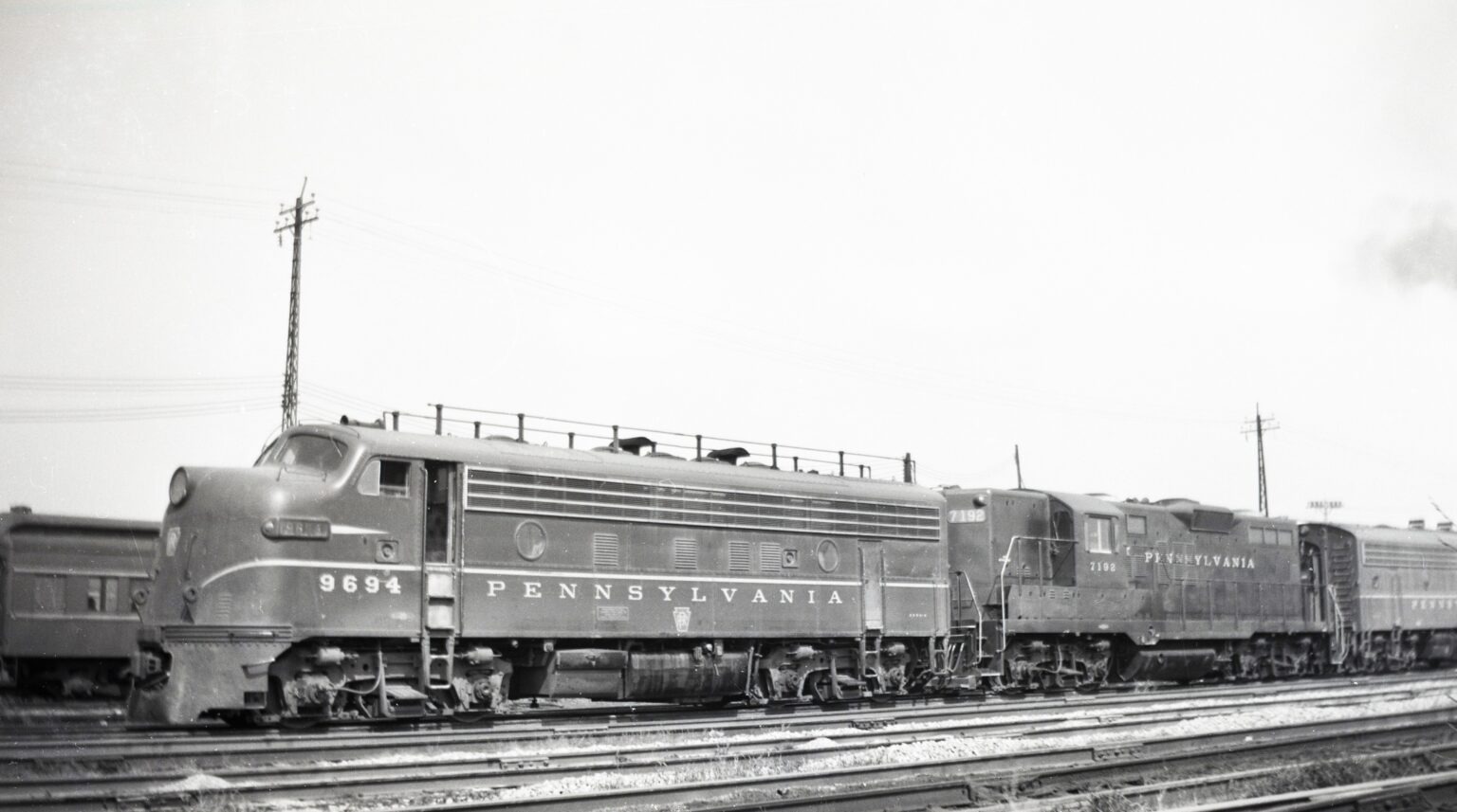 NRHS PRR Altoona Pa F7a 9694 GP9 7192 F7B 1965 Elmer Kremkow | National ...