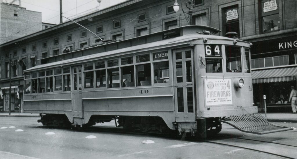 NRHS Denver Tramways Dnver Co Car 49 July 1945 Vic Wagner | National ...