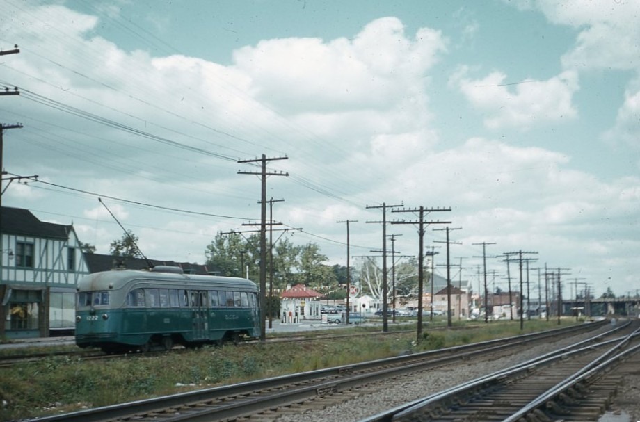 NRHS L DC Transit Riverdale Md PCC 1222 rt 82 to Branchville along B&O ...